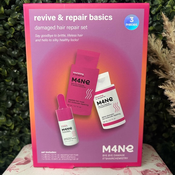 M4NE | Hair | Revive Repair Damaged Hair Set Hair Mask Detox Shampoo Smoothing Oil | Poshmark